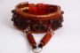 Medieval style leather dog collar | leatherforpets