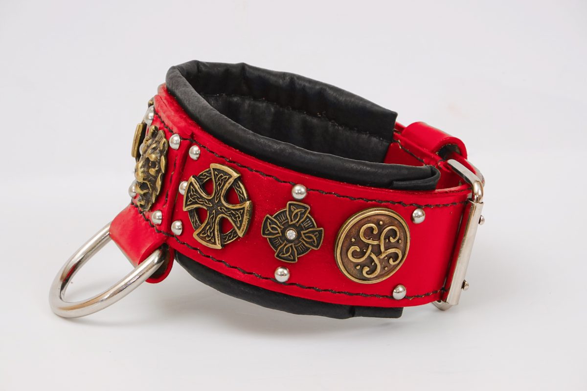 Celtic leather dog collar | Leather for Pets