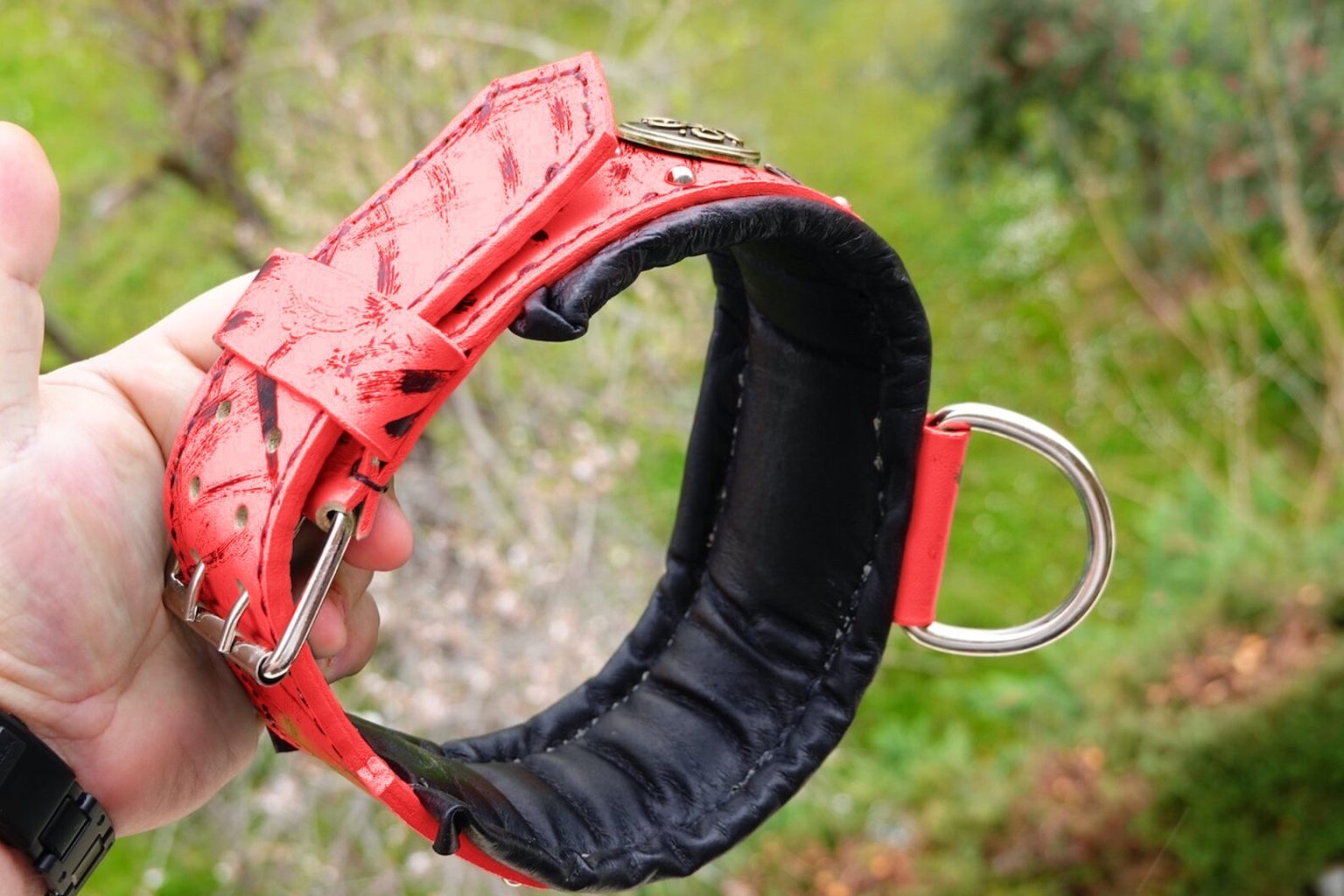 Infrared Leather Dog Collar | Leather for Pets